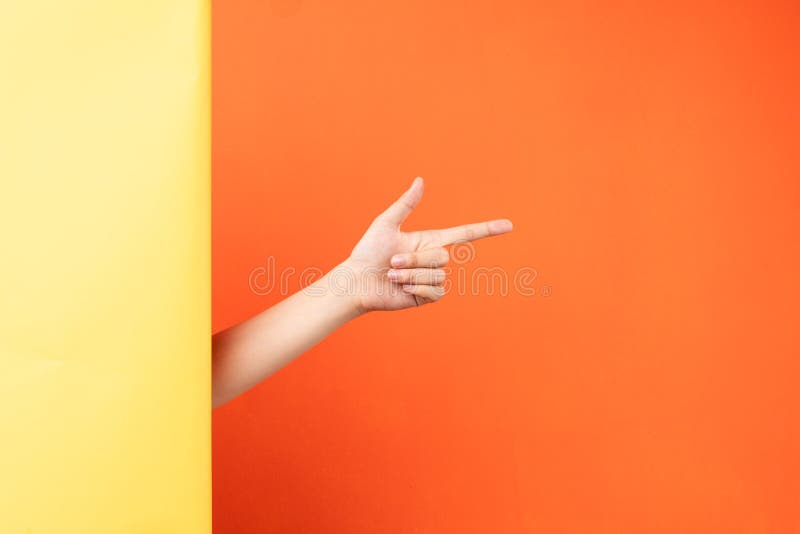 Image of Woman`s Arm Pointing To the Side Stock Photo - Image of ...