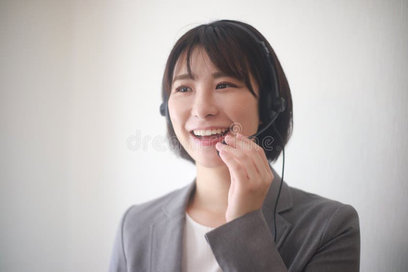 Female wearing a headset stock photo. Image of hunting - 238936020