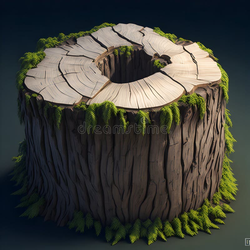 Image of the Wood Log Ring Texture and Pattern. Stock Illustration ...