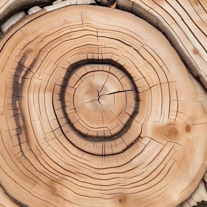 Image of the Wood Log Ring Texture and Pattern. Stock Illustration ...