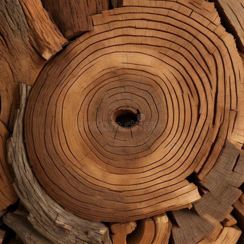 Image of the Wood Log Ring Texture and Pattern. Stock Illustration ...