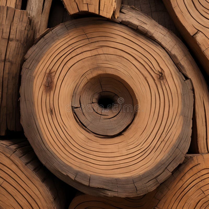 Image of the Wood Log Ring Texture and Pattern. Stock Illustration ...