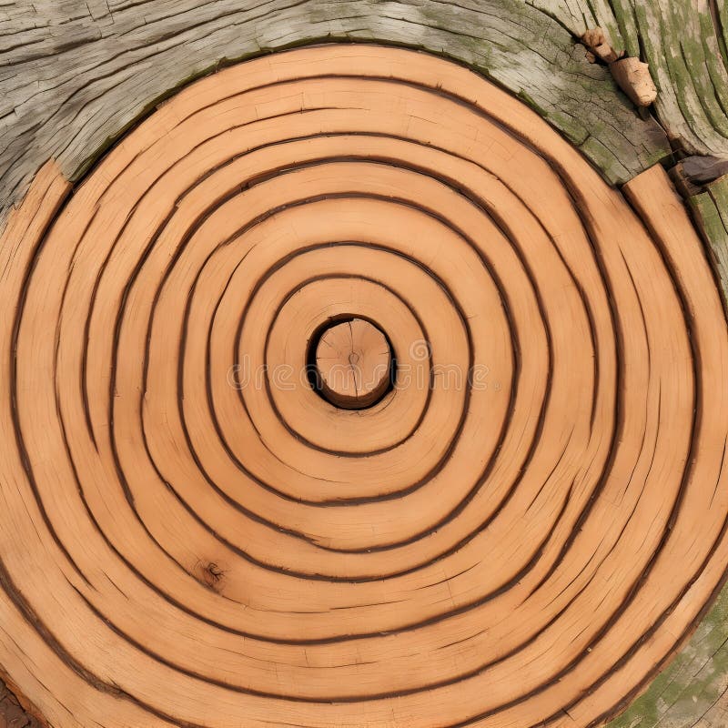 Image of the Wood Log Ring Texture and Pattern. Stock Illustration ...
