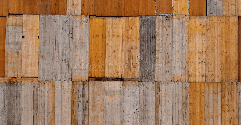 Wood Planks Wall at Construction Site Stock Photo - Image of site ...