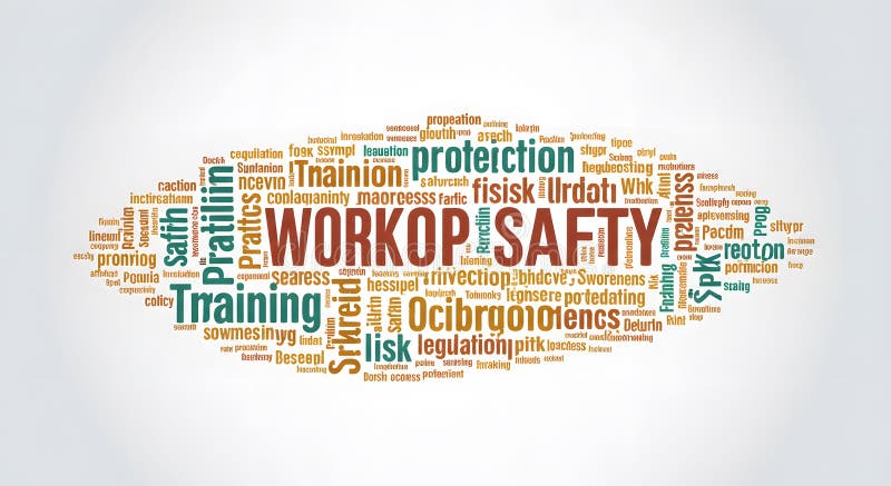 Workplace Safety Word Cloud Concept Illustration Stock Illustration ...