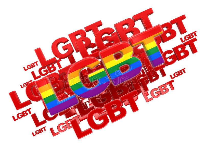 Image of Word LGBT stock illustration. Illustration of three - 78463531