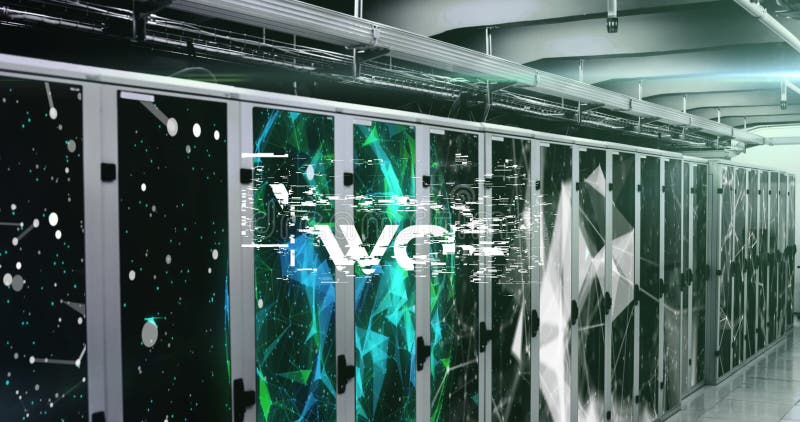 Image of Wow Text and Numbers Growing Over Server Room Stock ...