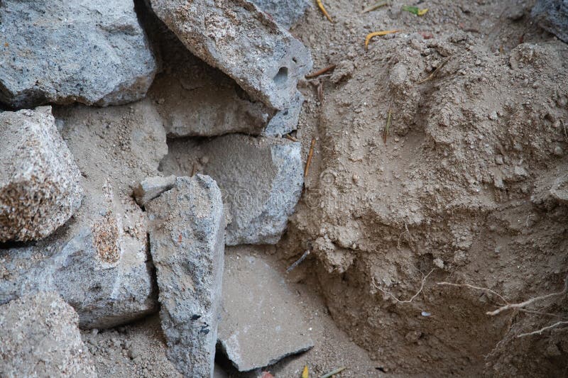 Image of Wreckage from a Demolition. Stock Photo - Image of ...