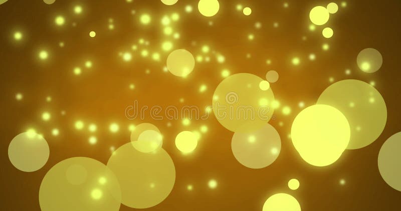Image of Yellow Glowing Spots Falling on Yellow Background Stock ...