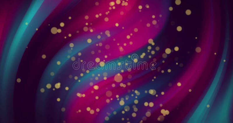 Image of Yellow Light Spots Over Pink Shapes on Black Background Stock ...
