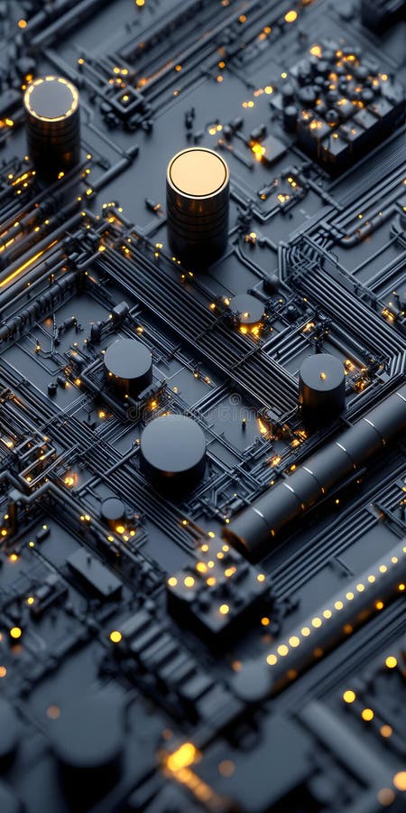 Flat Microelectronics Circuits Stock Illustrations – 88 Flat ...