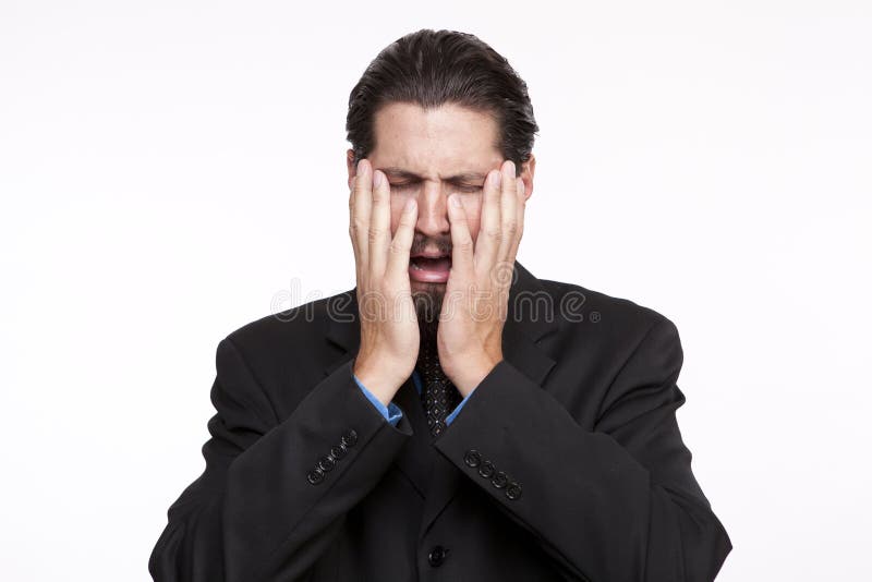 Frustrated Business Man on Street Fired Asking for Help Stock Image ...