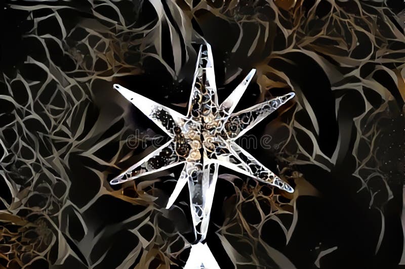 Imagem Abstrata De Uma Estrela Ilustração Stock - Ilustração de ...