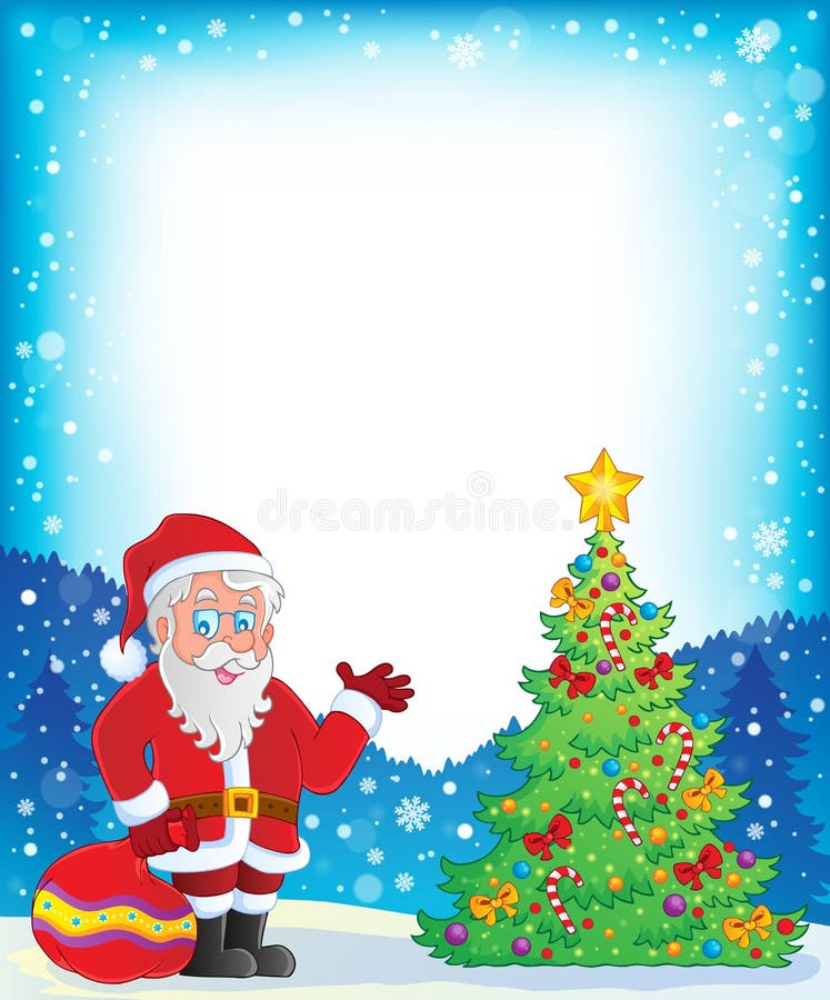 Imagem Com Tema 9 De Santa Claus Ilustração do Vetor - Ilustração de ...