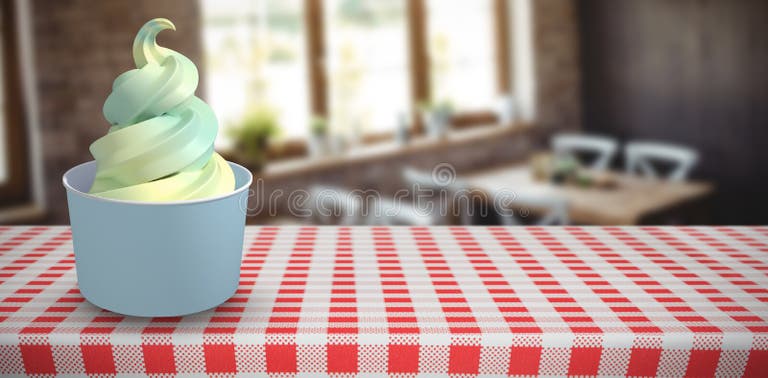 Imagem Composta Da Imagem 3d Composta De Um Queque Imagem de Stock ...