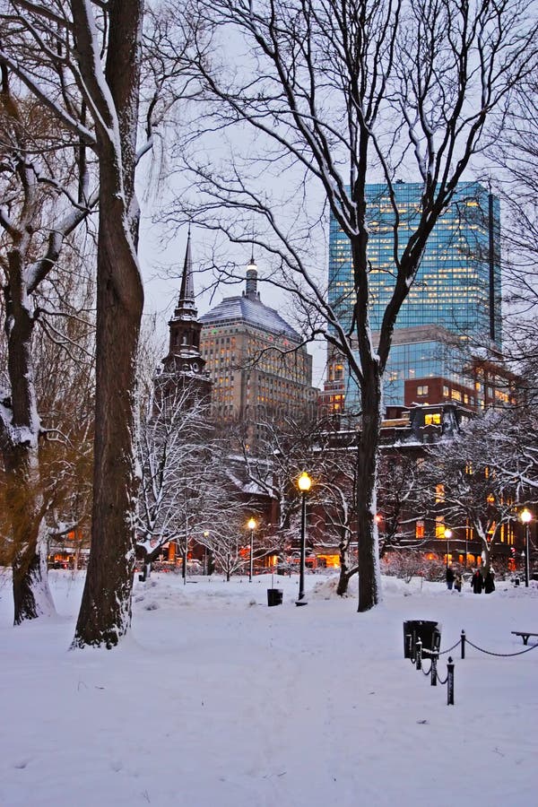 Imagem Conservada Em Estoque Do Inverno De Boston, Boston, EUA Imagem ...