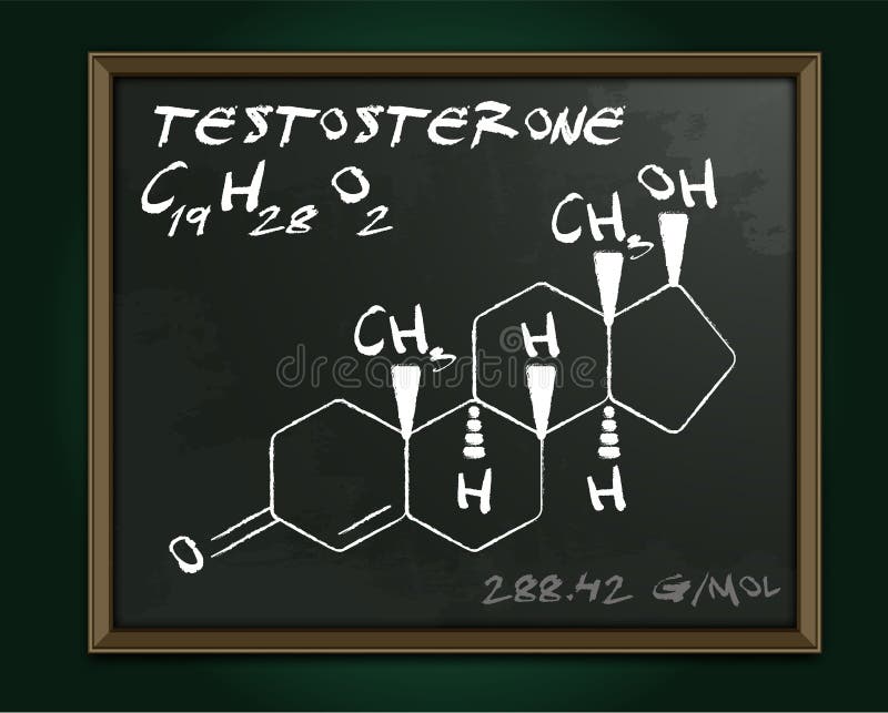 Imagem Da Molécula Da Testosterona Ilustração do Vetor - Ilustração de ...