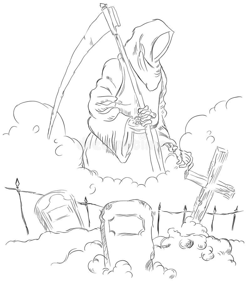 A imagem da morte ilustração do vetor. Ilustração de desenho - 27090772