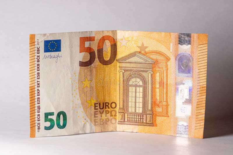 Imagem De Fundo De Uma Nota De 50 Euros Imagem de Stock - Imagem de ...