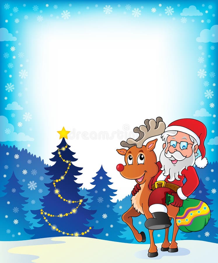Imagem 5 Do Tema De Santa Claus Ilustração do Vetor - Ilustração de ...