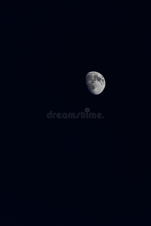 Imagem Vertical De Uma Lua Isolada Sobre O Fundo Preto Foto de Stock ...