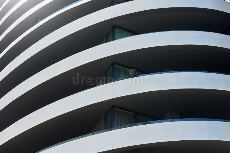 Imagen Abstracta De Un Edificio Moderno Con Bordes Redondeados Foto de ...