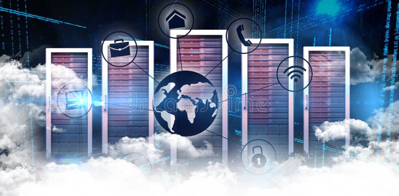 Imagen Compuesta Del Mundo Conectado Stock de ilustración - Ilustración ...