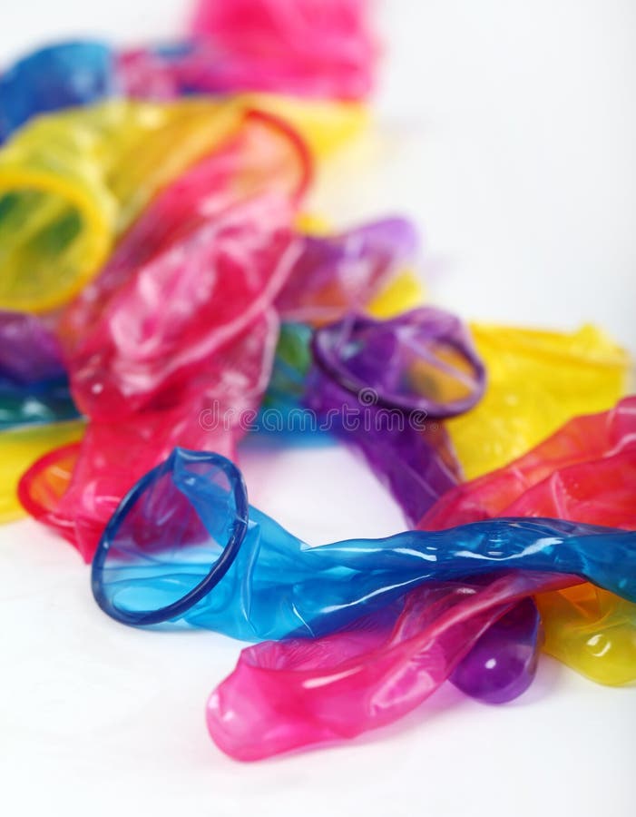 Imagen De Condones Coloridos Usados Foto de archivo - Imagen de sano ...