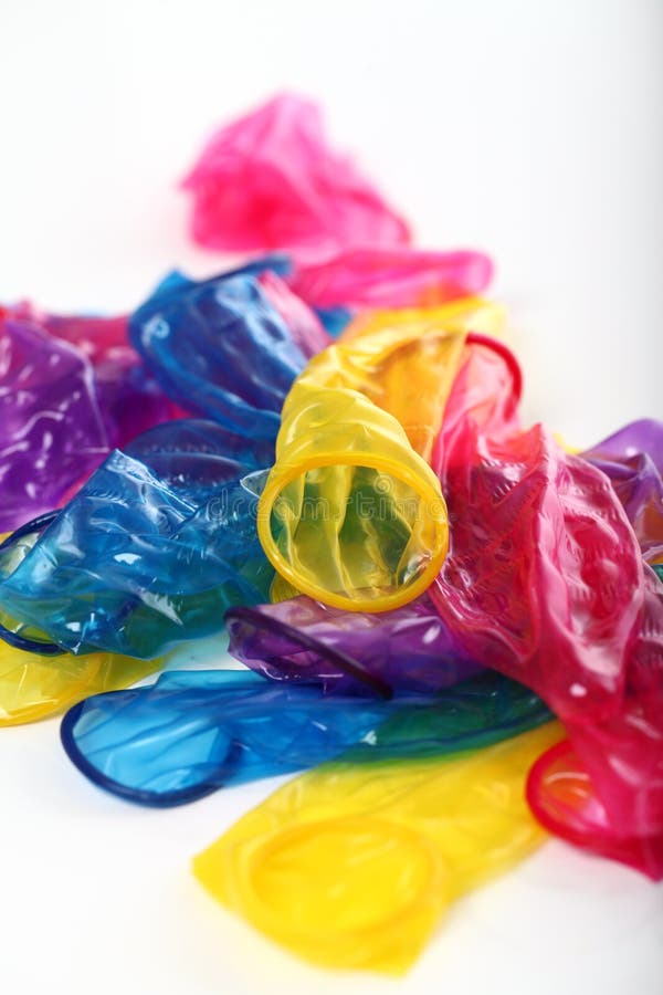 Imagen De Condones Coloridos Usados Foto de archivo - Imagen de sano ...