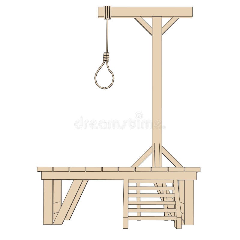 Imagen De La Horca Medieval Stock de ilustración - Ilustración de ...