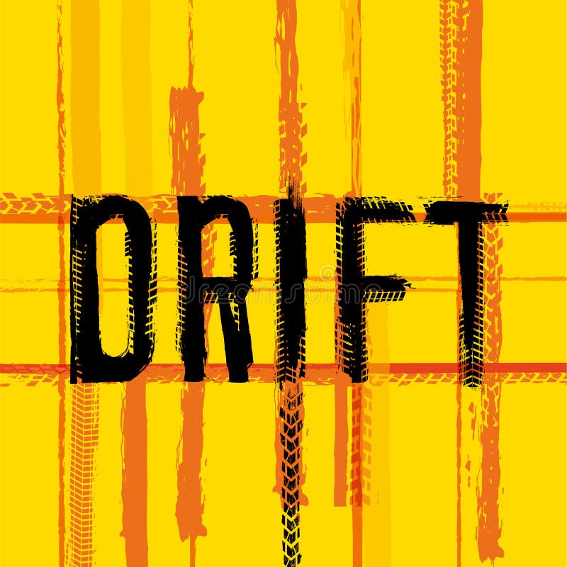 Imagen De Las Letras De La Deriva Ilustración del Vector - Ilustración ...