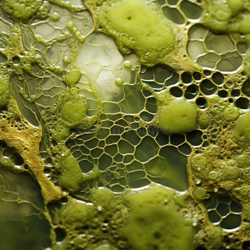 Imagen De Microscopio De Microalgas Stock de ilustración - Ilustración ...