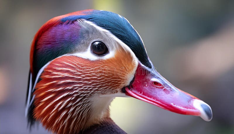 Imagen De Un Pato Con Un Pico Notablemente Largo Stock de ilustración ...