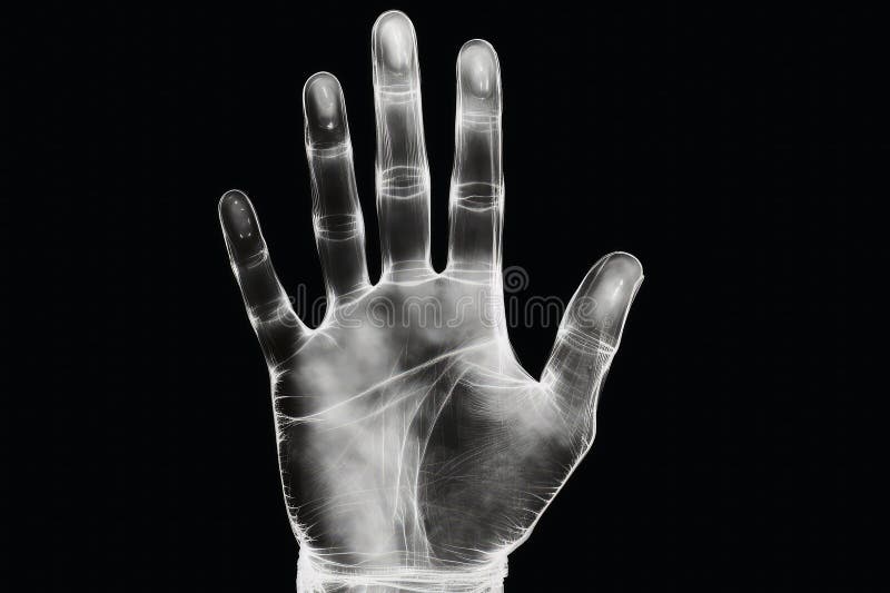 Imagen de una mano humana stock de ilustración. Ilustración de azul ...