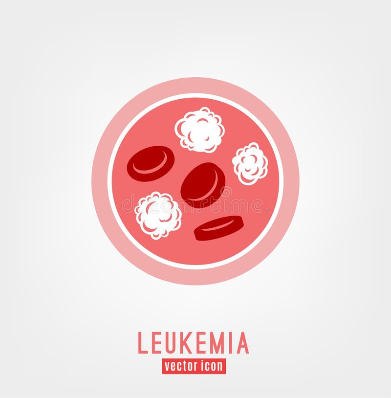 Imagen Del Icono De La Leucemia Ilustración del Vector - Ilustración de ...