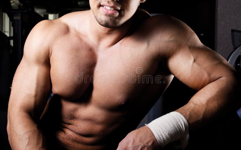 Imagen del pecho muscular foto de archivo. Imagen de resistencia - 20138166