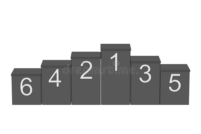 Imagen Del Podio Del Ganador Stock de ilustración - Ilustración de ...