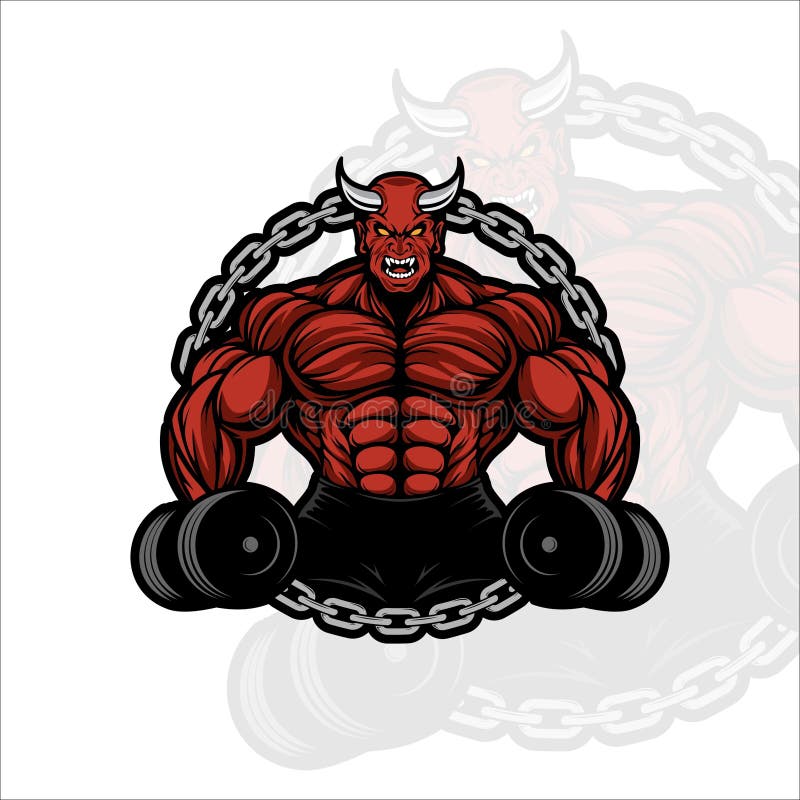 IMAGEN DEL VECTOR DEL COLOR DE LA APTITUD DEL DIABLO ROJO Ilustración ...