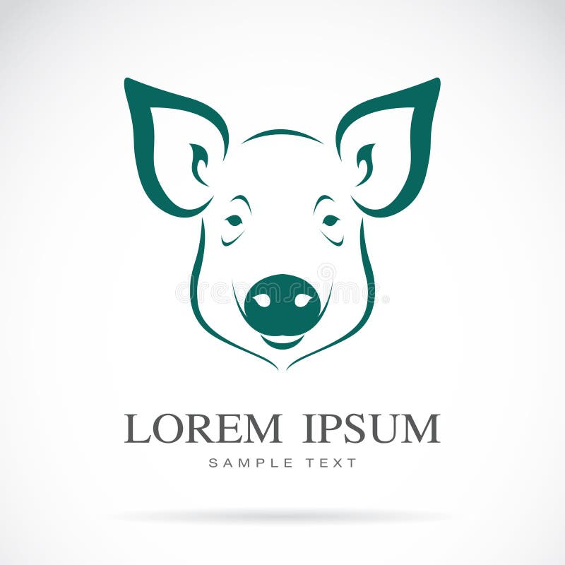 Imagen Del Vector De La Cabeza De Un Cerdo Ilustración del Vector ...