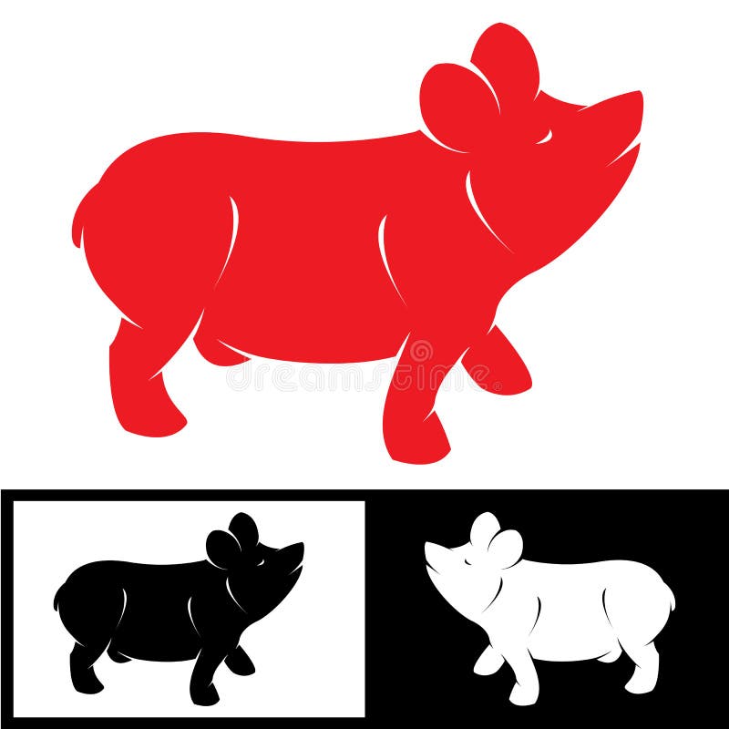 Imagen Del Vector De Un Cerdo Ilustración del Vector - Ilustración de ...