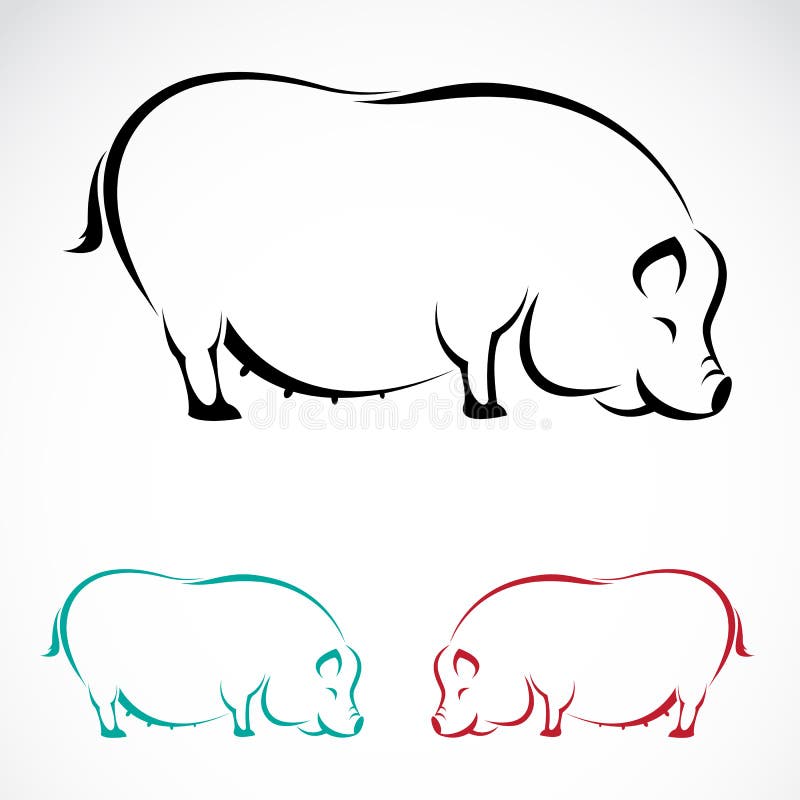 Imagen Del Vector De Un Cerdo Ilustración del Vector - Ilustración de ...