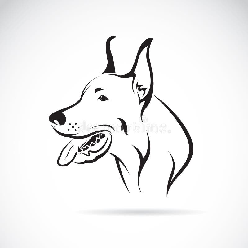 Imagen Del Vector De Un Perro (great Dane) Ilustración del Vector ...