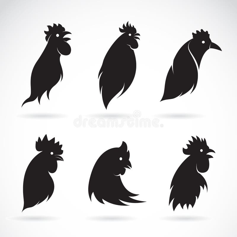 Imagen Del Vector De Una Cabeza Del Pollo Ilustración del Vector ...