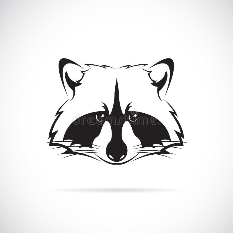 Monocromo Del Contorno Con La Cara Del Zorro Ilustración del Vector ...