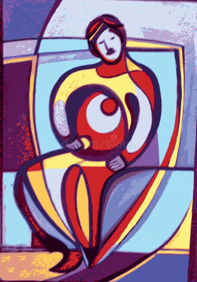 Imagen Estilizada Del Artista Ilustración del Vector - Ilustración de ...