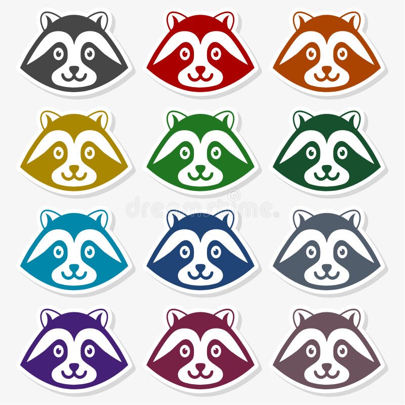 Imagen Vectorial De Un Mapache Ilustración del Vector - Ilustración de ...