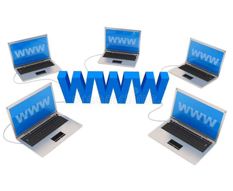 Imagens Da Rede Informática, Internet Ilustração Stock - Ilustração de ...