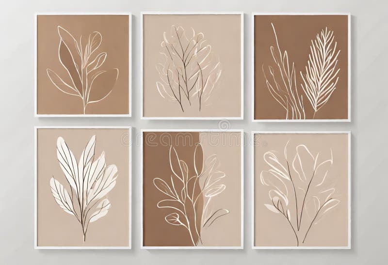 Poster Vertical Art Frame Mockup with Beautiful Paintings Displayed on ...