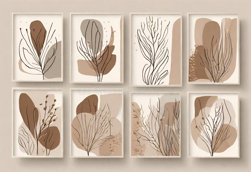 Poster Vertical Art Frame Mockup with Beautiful Paintings Displayed on ...