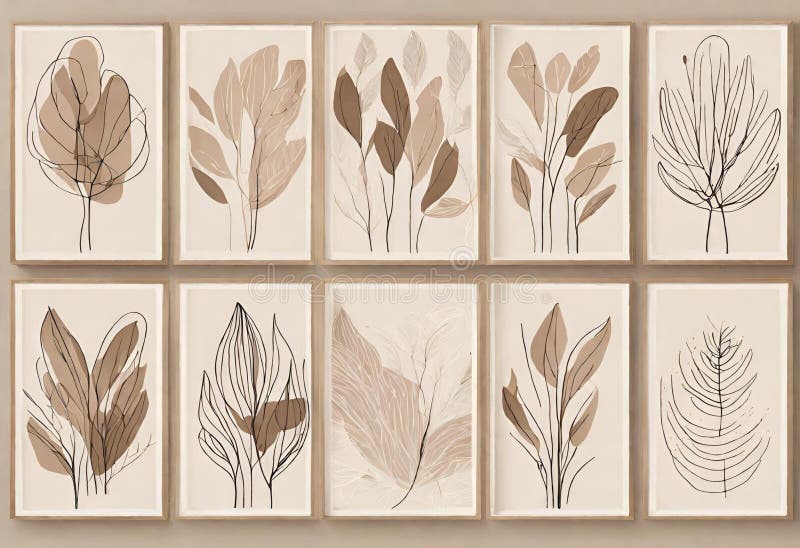 Poster Vertical Art Frame Mockup with Beautiful Paintings Displayed on ...